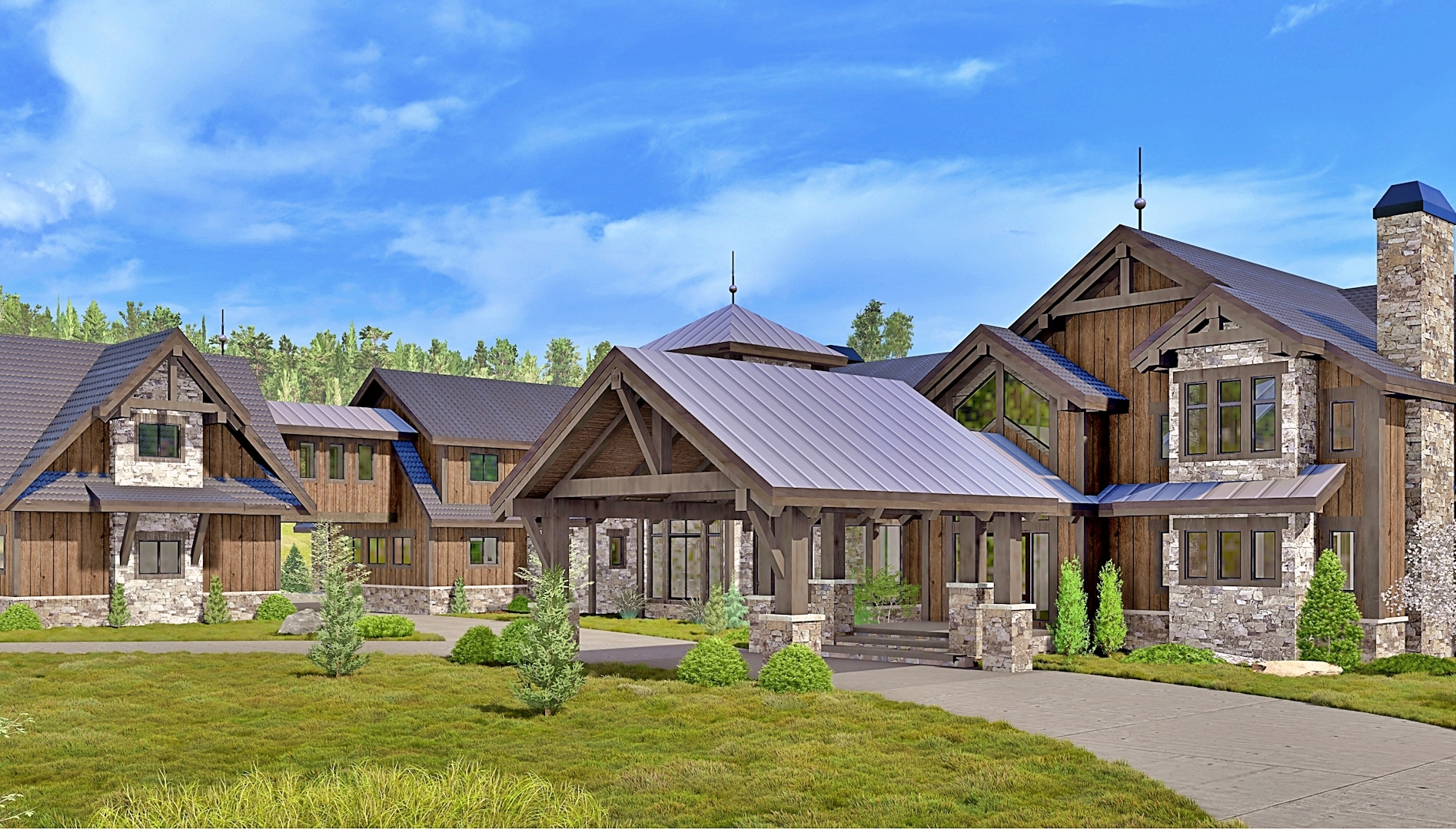 Grand Teton Estate | Wisconsin Log Homes