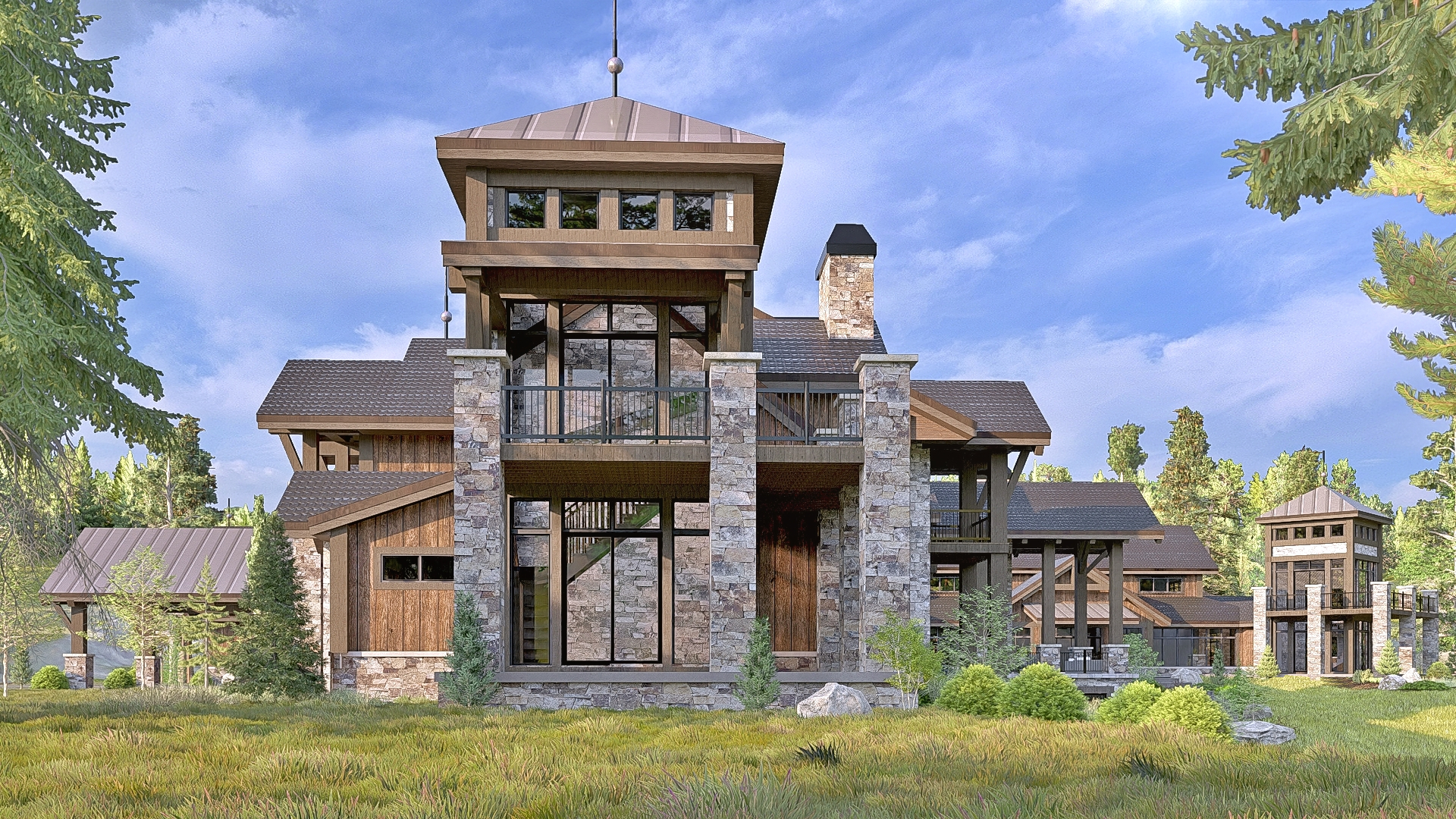 Grand Teton Estate | Wisconsin Log Homes